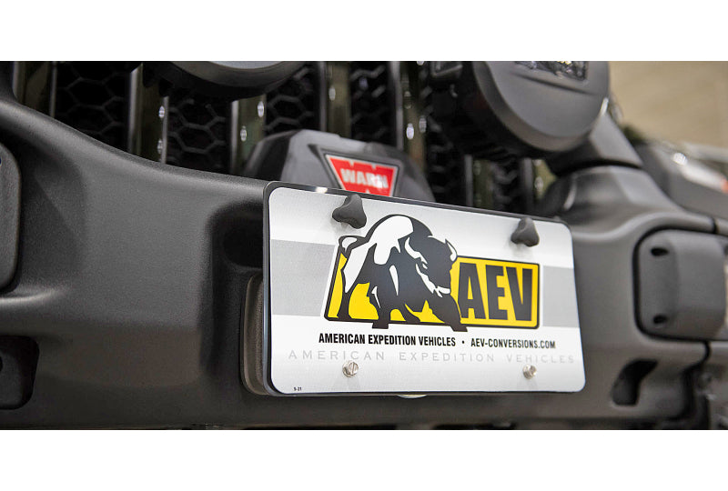 AEV Front License Plate Mount for EX / RX Bumper – RubiTrux