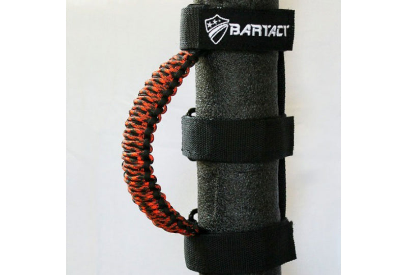 Bartact Universal Paracord Grab Handles Black/Orange Camo – RubiTrux
