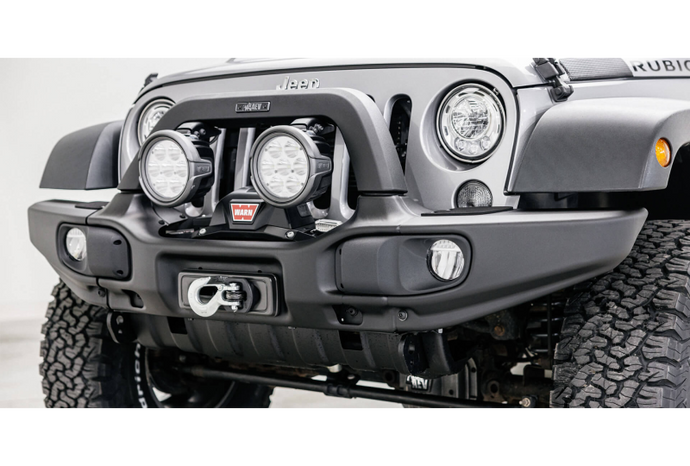 AEV EX Front Stubby Bumper - Stamped Boron Steel - Jeep JK