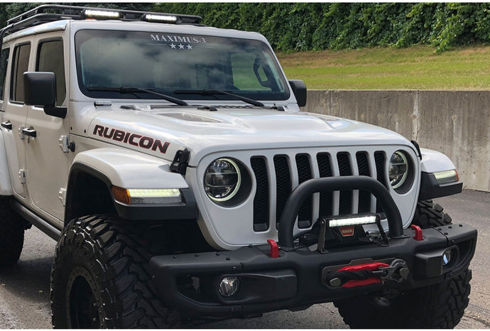 Maximus-3 Classic Hoop; Wrangler JL & Gladiator JT w/ Steel Bumper Group