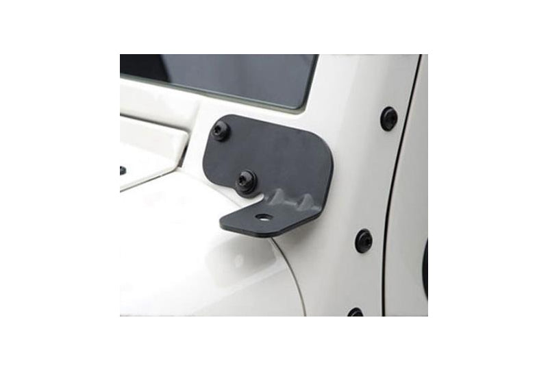 Smittybilt 7690 Light Mount Windshield Hinge Black | Wrangler JK – RubiTrux