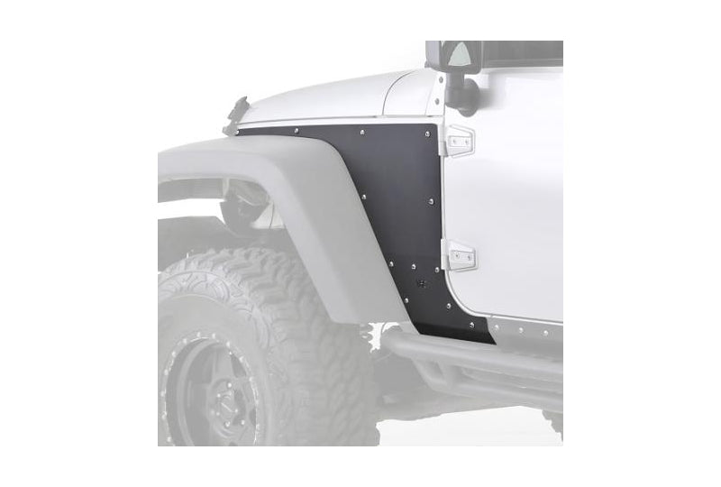 Smittybilt 76980 XRC Flat Armor Skins Front Black | Wrangler JK – RubiTrux